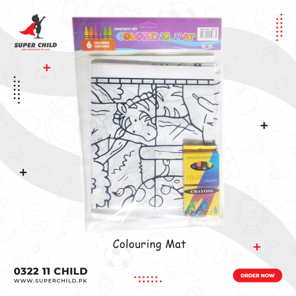 Washable Coloring Mat for kids Painting & Colouring Mat Educational ...